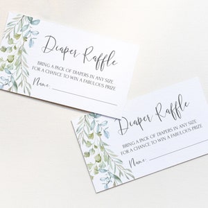 Boy Baby Shower Bundle Editable Invitation, Diaper Raffle Books for ...