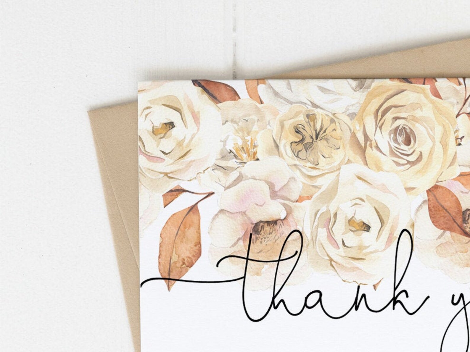Fall Thank You Card Printable File Fall Foliage Baby Shower - Etsy