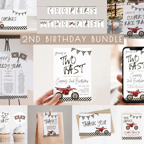 Two Fast Birthday - Etsy