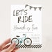 Bicycle Birthday Invitation Template Editable Bike Let's Ride Birthday ...