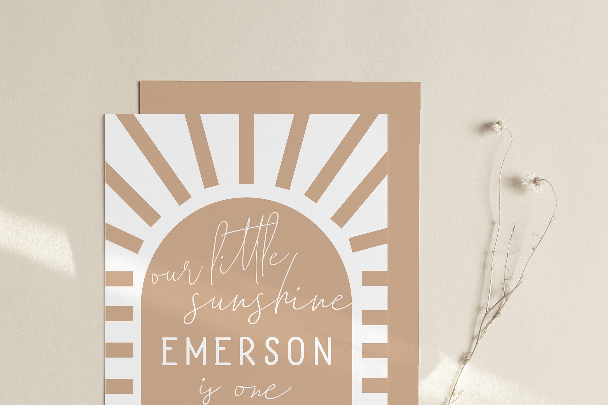 Sunshine 1st Birthday Invitation Our Little Sunshine is One | Etsy