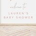 Clothesline Baby Shower Welcome Sign Girl Baby Shower Decor - Etsy