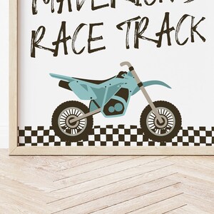 Dirt Bike Welcome Sign Template | Editable TWO Fast Birthday Party ...