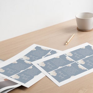 Cloud 9 Books for Baby Insert Template | Editable We're on Cloud Nine ...