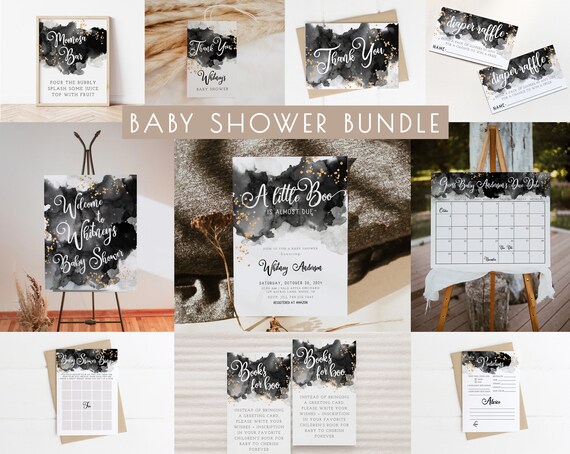 Little Boo Baby Shower Bundle Set A Little Boo is Almost Due - Etsy