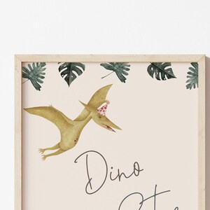 Dinosaur Dig Site Sign Editable Template | Dino Birthday Party Decor ...