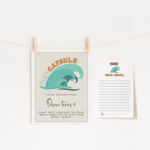 Surf 1st Birthday Bundle | Editable the Big ONE Invitation and ...