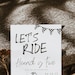 Bicycle Birthday Invitation Template Editable Bike Let's Ride Birthday ...