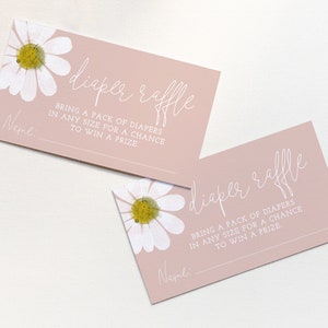 Daisy Baby Shower Bundle Editable Template | Girl Pink Daisy Baby ...