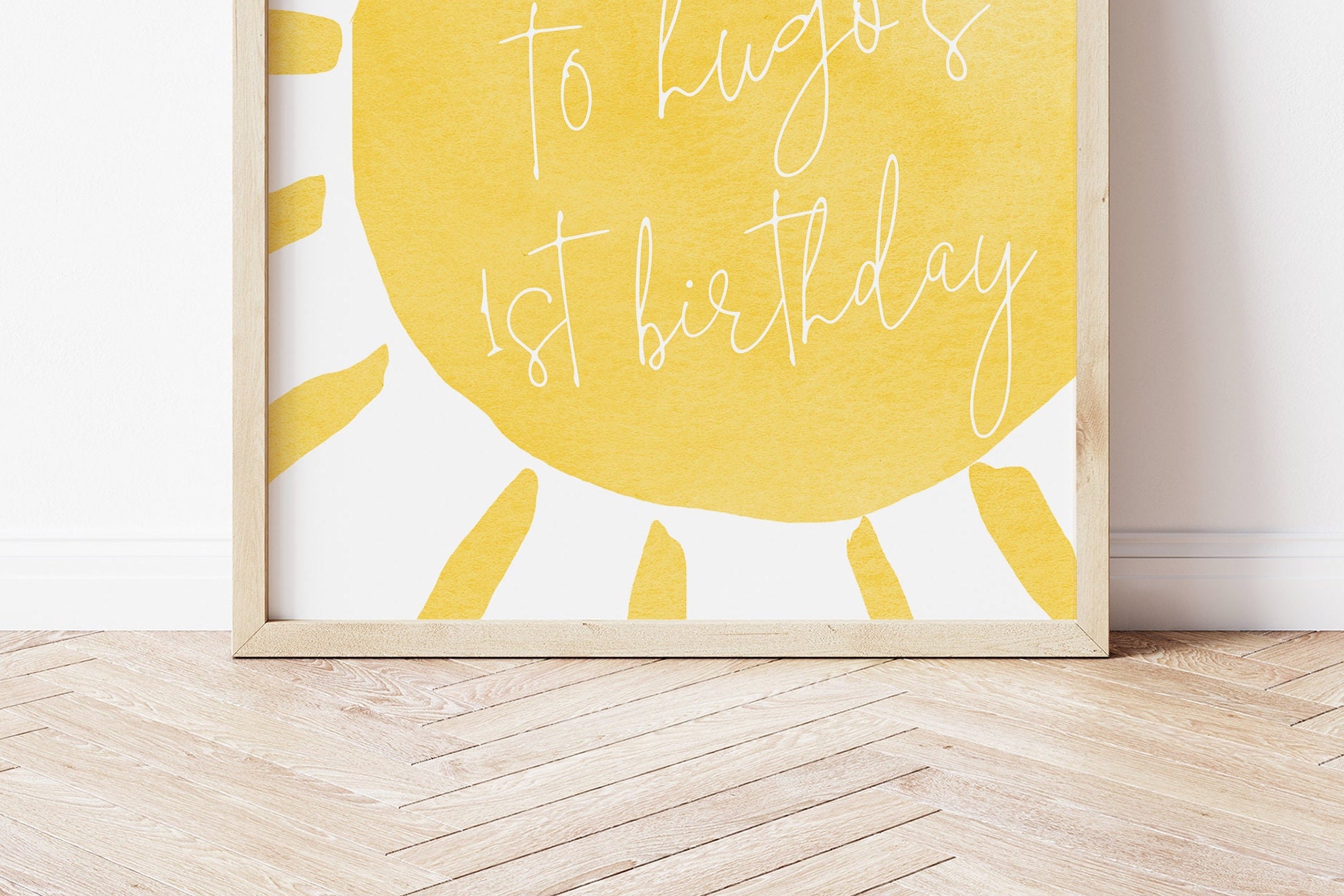 Sunshine Welcome Sign Template Our Little Sunshine Birthday - Etsy