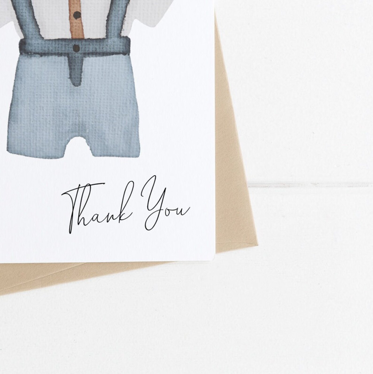 Little Man Thank You Card Printable Editable Template Bowtie - Etsy