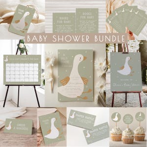 Goose Baby Shower Bundle - Editable Templates | DIY A Silly Goose is ...