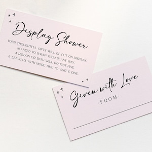 Display Shower Insert Template | DIY Editable Unwrapped Gifts Printable ...