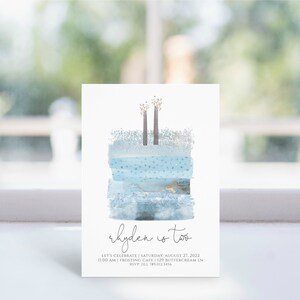 Boy 2nd Birthday Invitation Editable Template Instant | Etsy