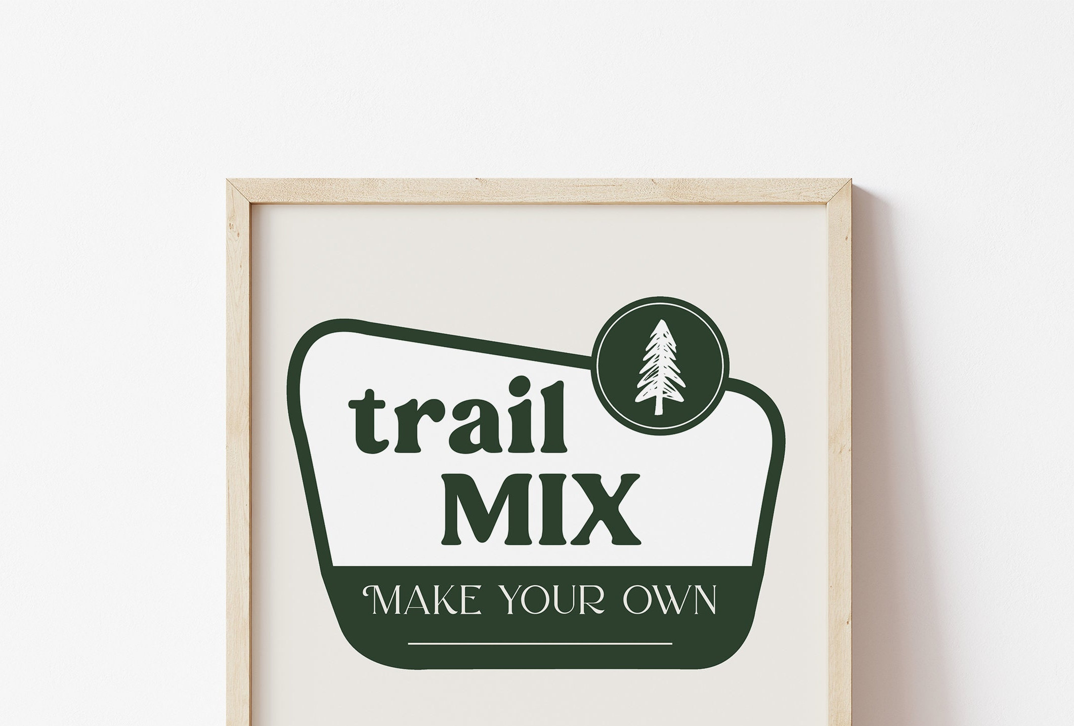 Camper Trail Mix Sign Template | Editable Little Camper Baby Shower ...