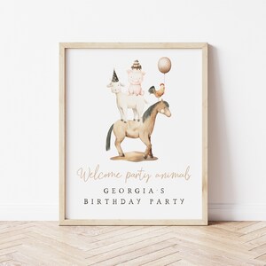 Farm Welcome Sign | Farm Birthday Party Decor | Welcome Party Animals ...