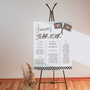 Race Car 4th Birthday Bundle Editable Template Package | Red Need FOUR ...