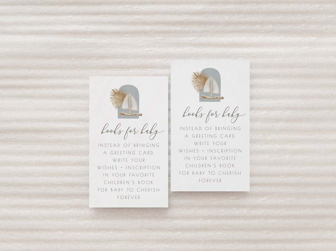 Nautical Books for Baby Template | Sailboat Baby Shower Stock the ...