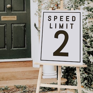 Speed Limit 2 Sign Template | TWO Fast Race Car Birthday Party Food ...
