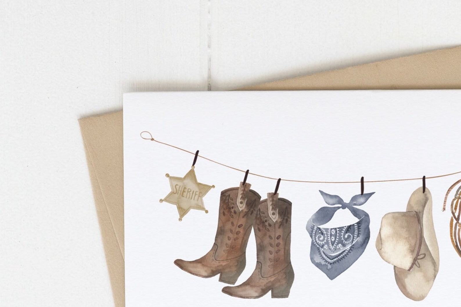 Cowboy Thank You Card Printable Editable Template Boy My 1st | Etsy