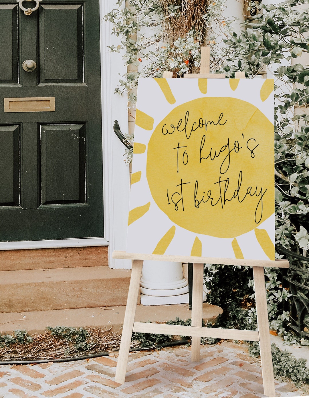 Sunshine Welcome Sign Template | Our Little Sunshine Birthday Party ...