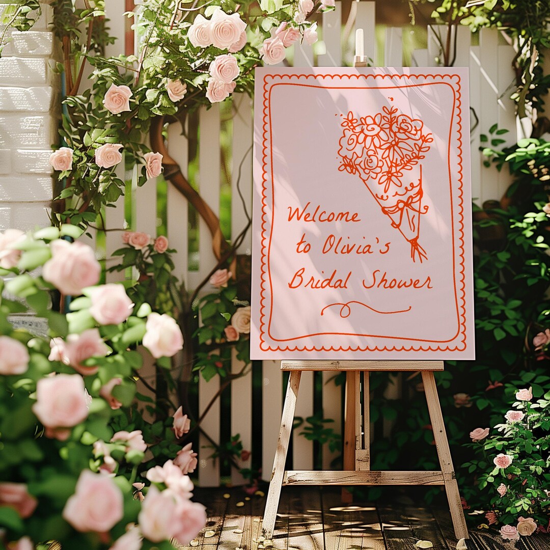 Love in Bloom Welcome Sign Template | Editable Fresh off the Market ...