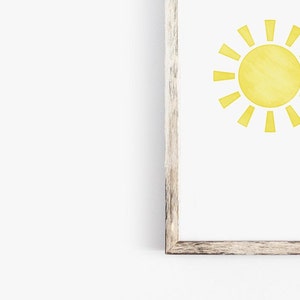 Sunshine Birthday Sign Template Decor | You Are My Sunshine Party ...