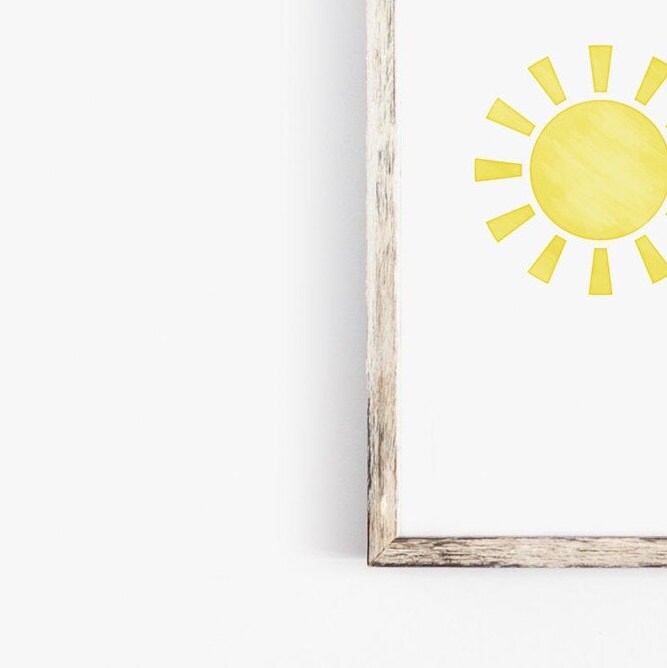 Sunshine Birthday Sign Template Decor | You Are My Sunshine Party ...