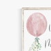 Pink Balloon Baby Shower Welcome Sign | Girl Birthday Party Decor ...