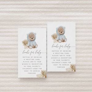Bear Boy Baby Shower Editable Template Bundle | Blue Someone Beary Cute ...