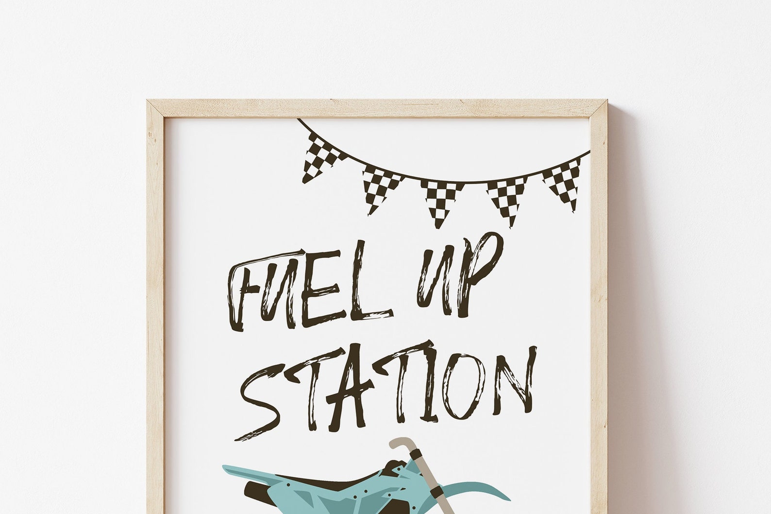 Editable Dirt Bike Sign Template | Fuel up Station TWO Fast Birthday ...
