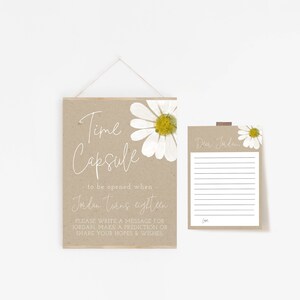 2nd Birthday Bundle Daisy Editable Template Set Brown Daisy - Etsy