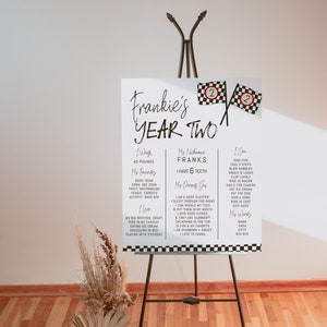 TWO Fast Birthday Bundle Editable Template Package | Red Race Car 2nd ...