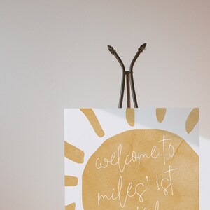 Sunshine Welcome Sign Template | Our Little Sunshine Birthday Party ...