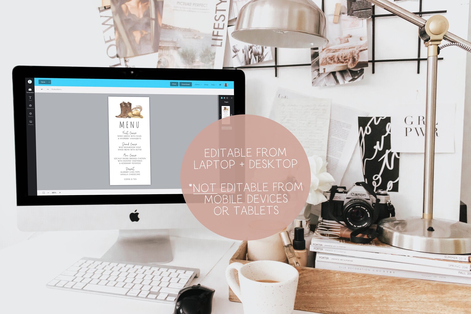 Rodeo Menu Template Editable Cowboy Western Baby Shower Menu - Etsy