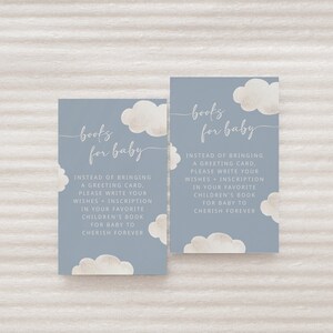 Cloud 9 Boy Baby Shower Bundle Editable Templates | We're on Cloud Nine ...