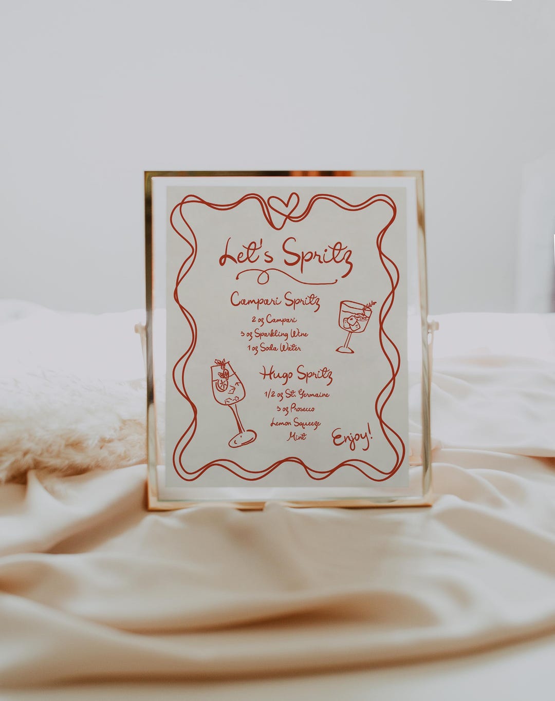 Aperol Spritz Bar Sign Template | DIY Editable Love at First Spritz ...