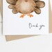 Turkey Thank You Card Printable Editable Template | Thanksgiving Little ...