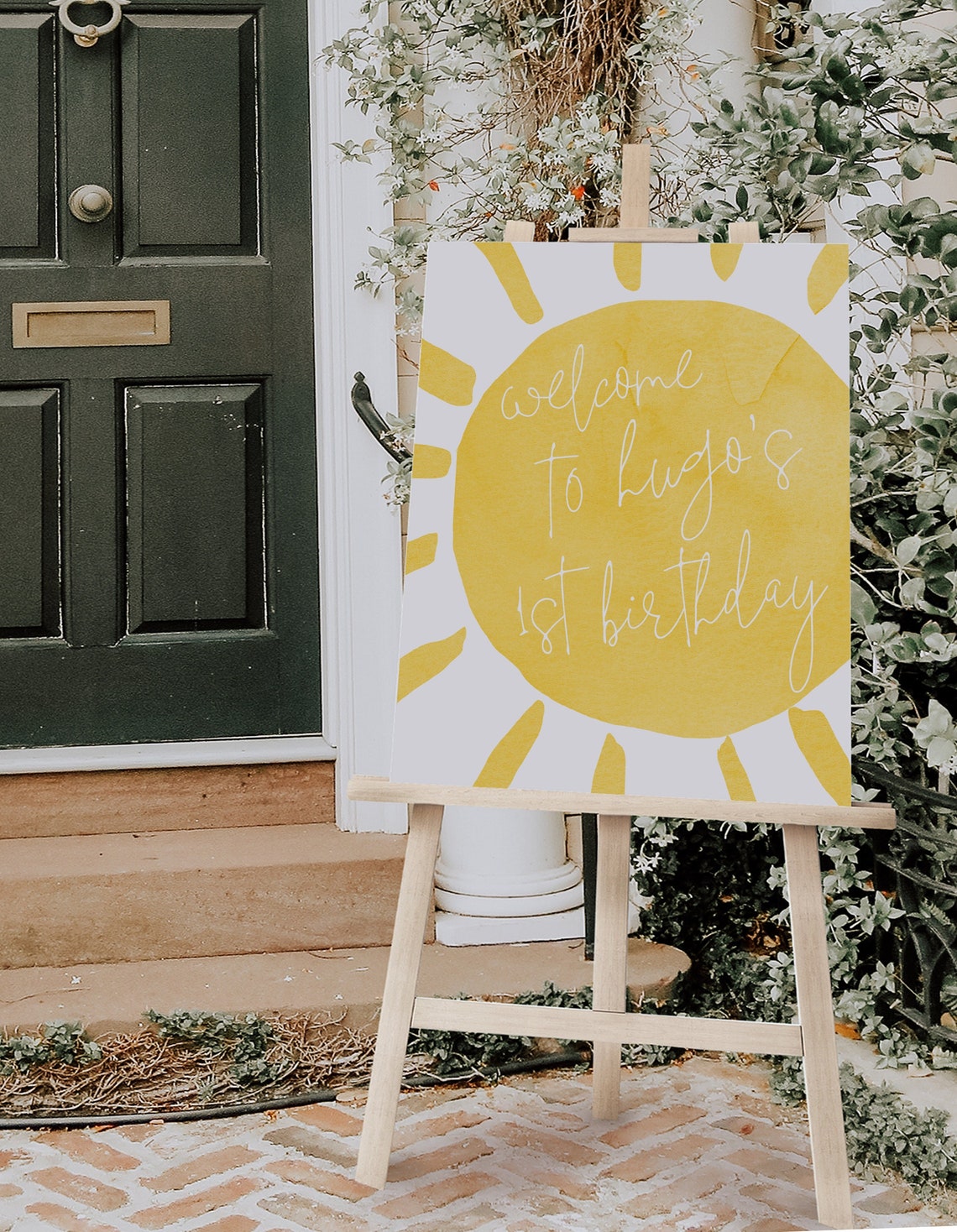 Sunshine Welcome Sign Template Our Little Sunshine Birthday - Etsy