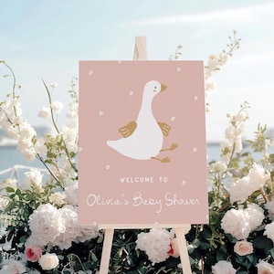 A Silly Goose Welcome Sign Template | Editable Girl A Silly Goose is ...