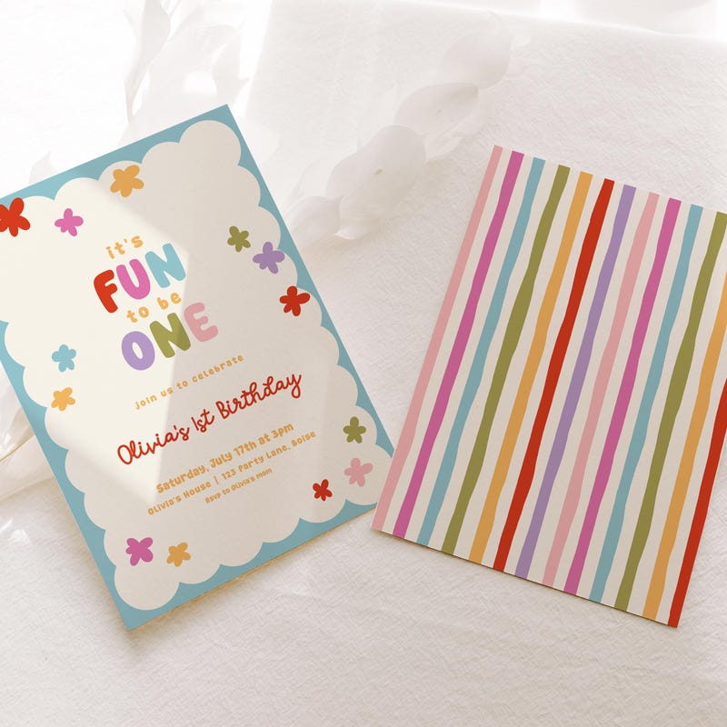 Its Fun Being One Invite - Etsy