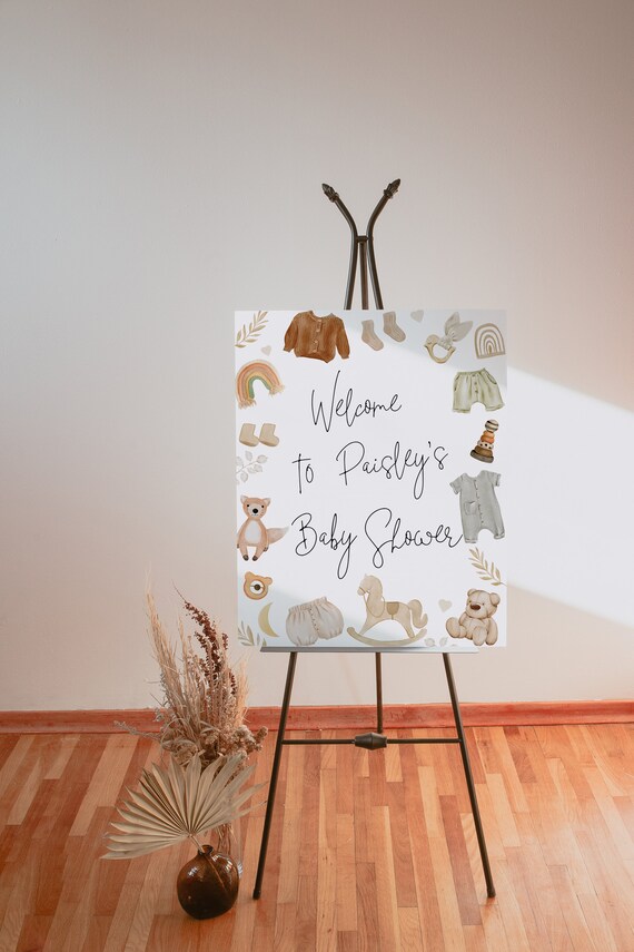 Boy Baby Shower Welcome Sign Template It's a Boy Baby - Etsy