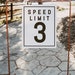 Speed Limit 3 Sign Template Can't Catch Me I'm Three Race Car Birthday ...