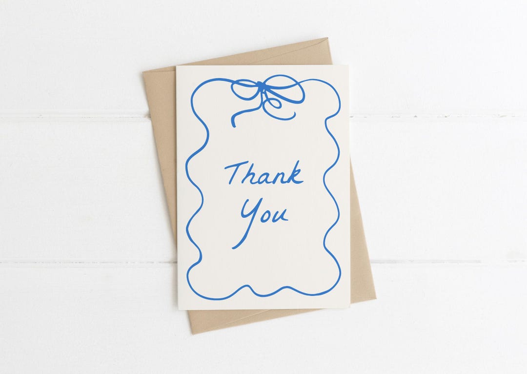 Oh Boy Thank You Card Template | Baby Shower Editable Hand Drawn Blue ...
