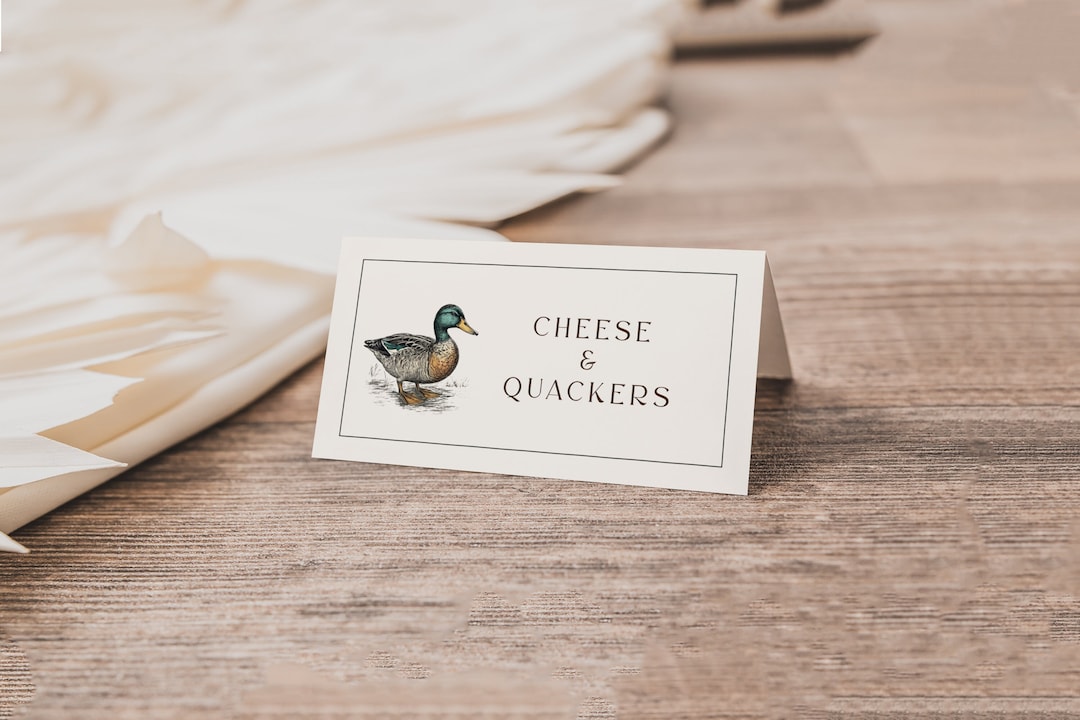 Editable One Lucky Duck Food Tent Template | Boy Duck 1st Birthday ...