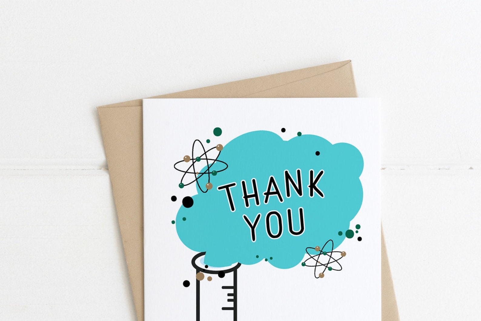 Scientist Thank You Card File Science Experiment Birthday - Etsy