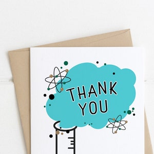 Scientist Thank You Card File | Science Experiment Birthday Party ...