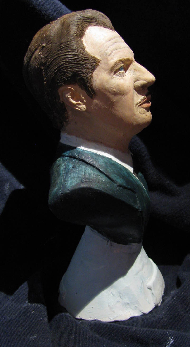 Vincent Price Portrait Sculpture Bust Statue Painted - Etsy