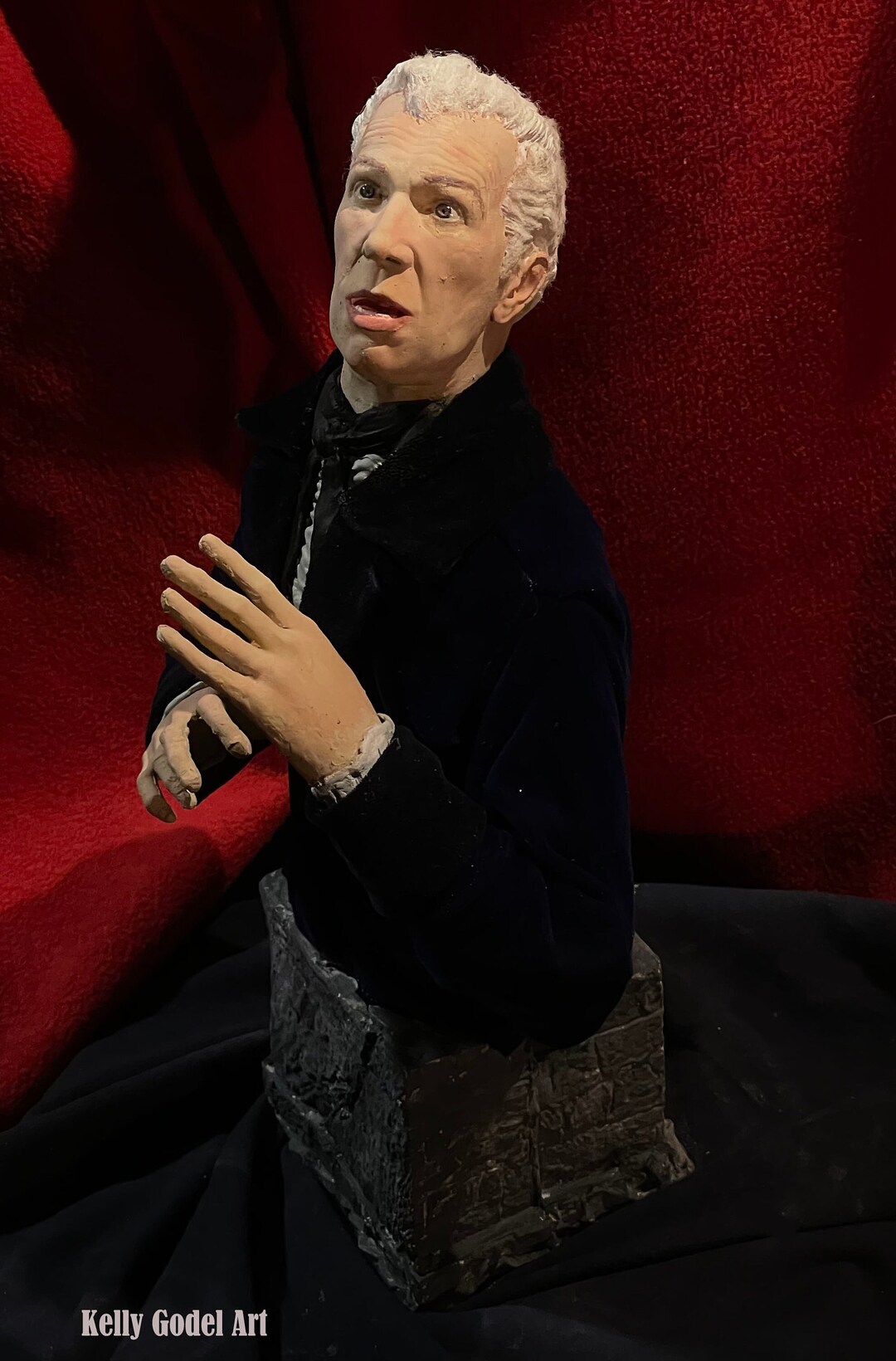 Vincent Price Roderick Usher Portrait Statue Bust Painted Sculpture ...