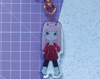 Zero Two Keychain - Etsy